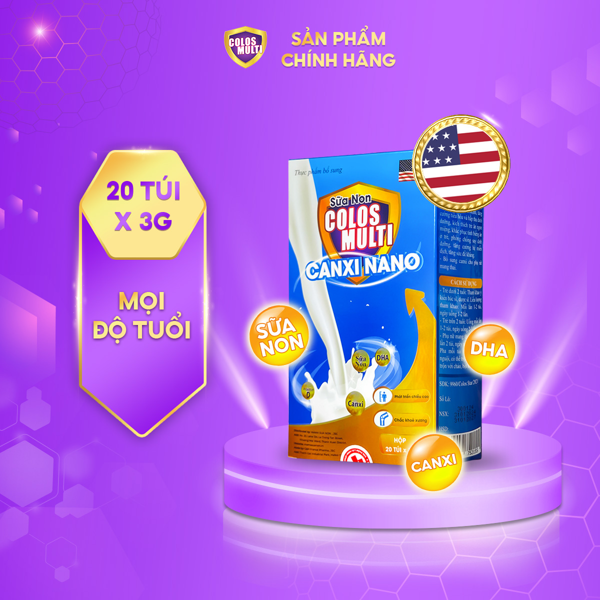 ColosMulti - Sữa non chính hãng chuẩn Mỹ